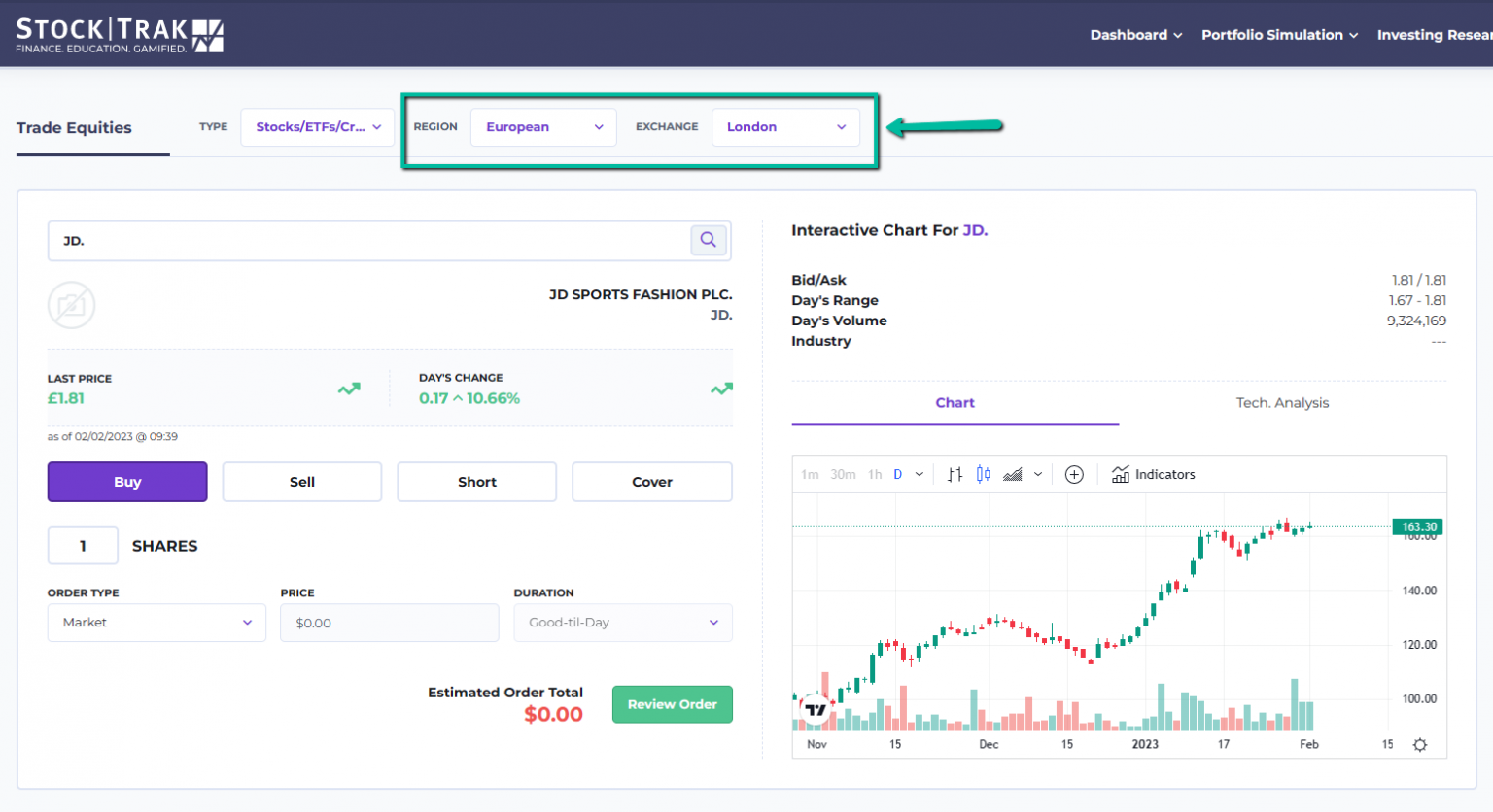 StockTrak Student User Guide - StockTrak