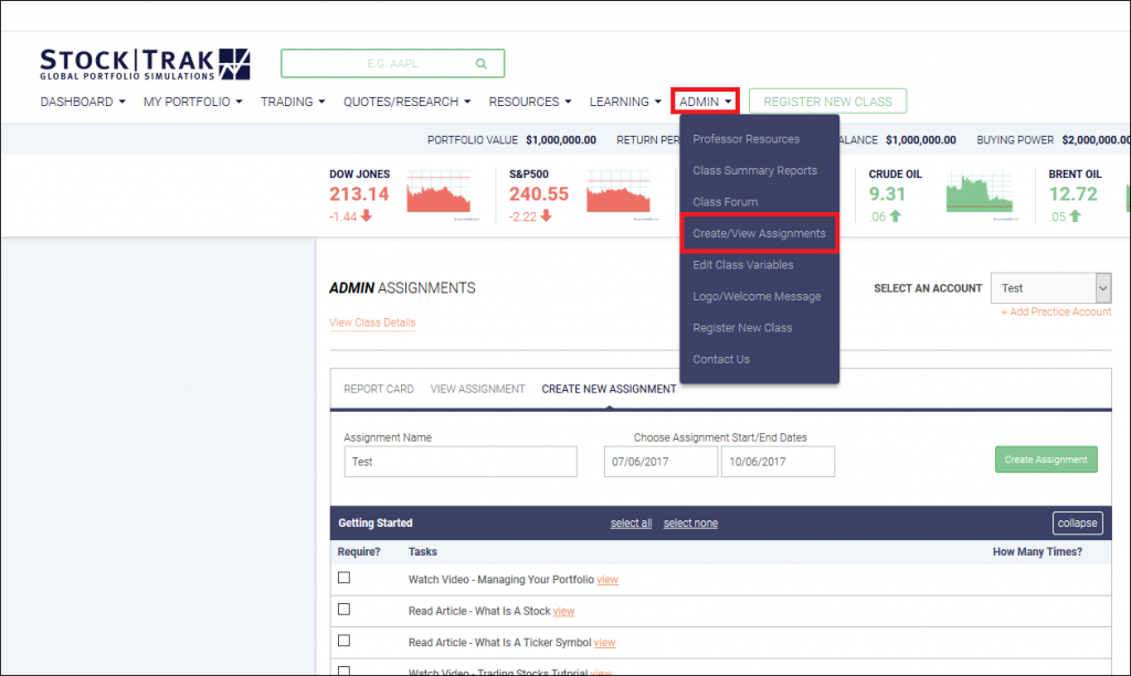 StockTrak Professor FAQs | Support, Help, and Troubleshooting