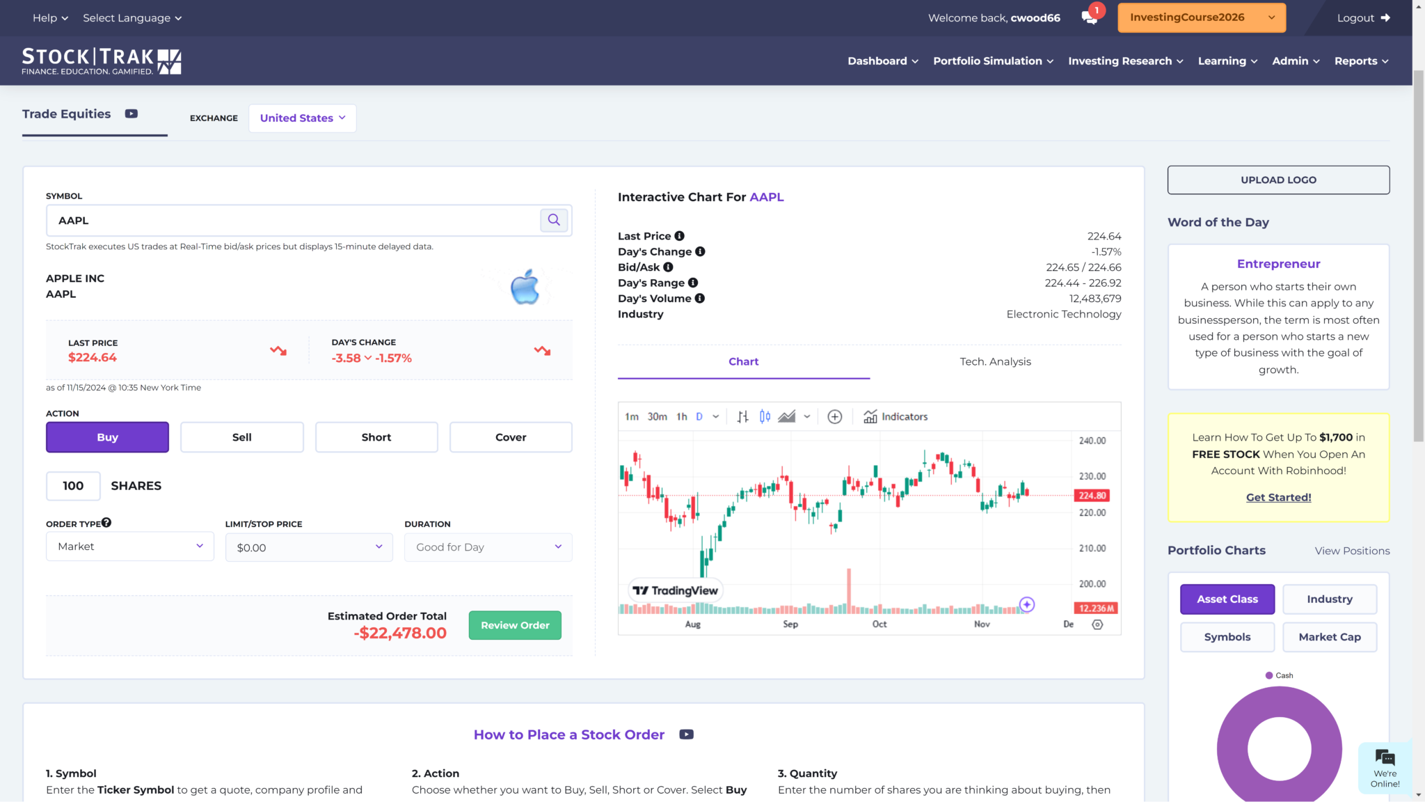 StockTrak Launches College Personal Finance Simulation Featuring ...